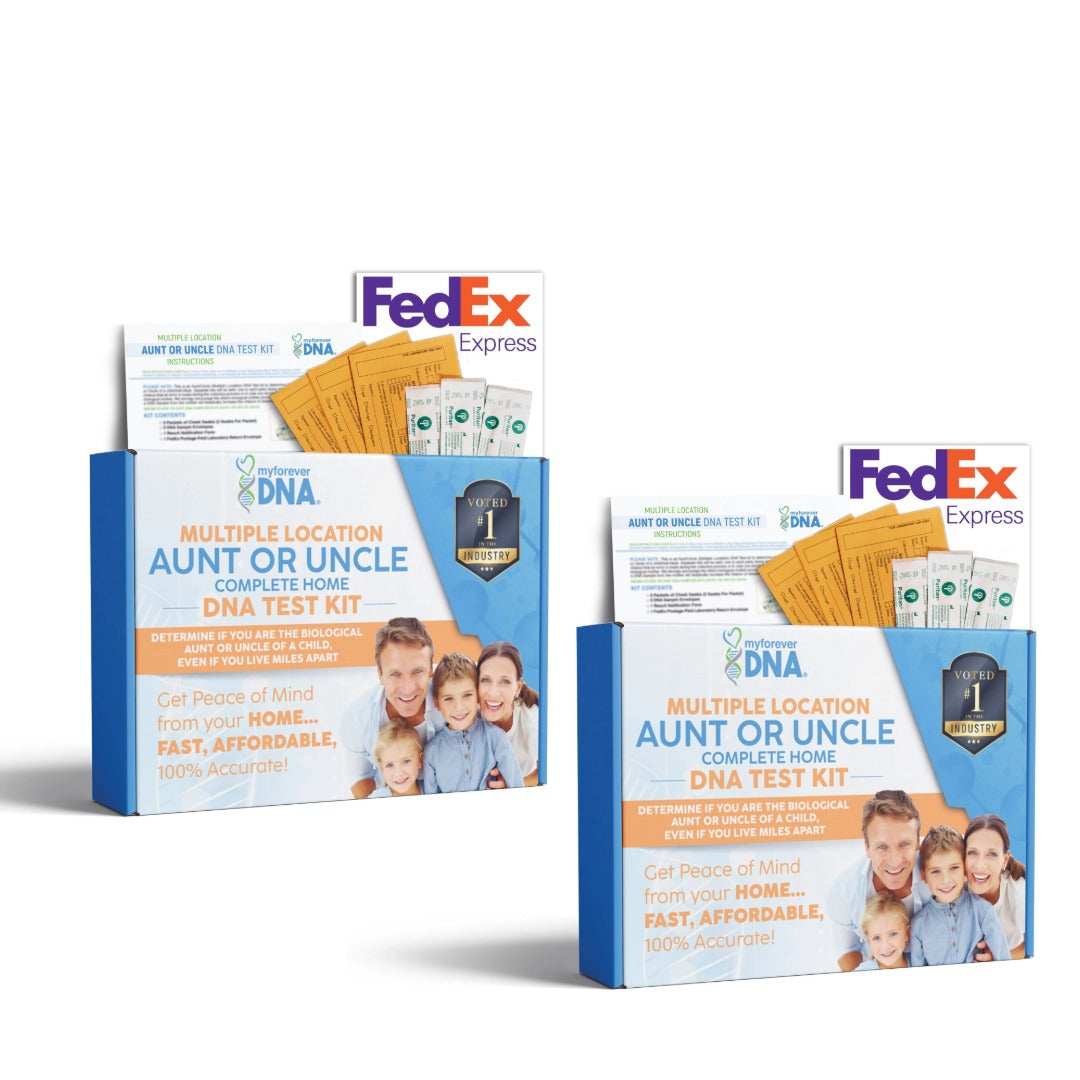 Multiple Location Aunt or Uncle DNA Test | 1 Order, 2 Kits Shipped