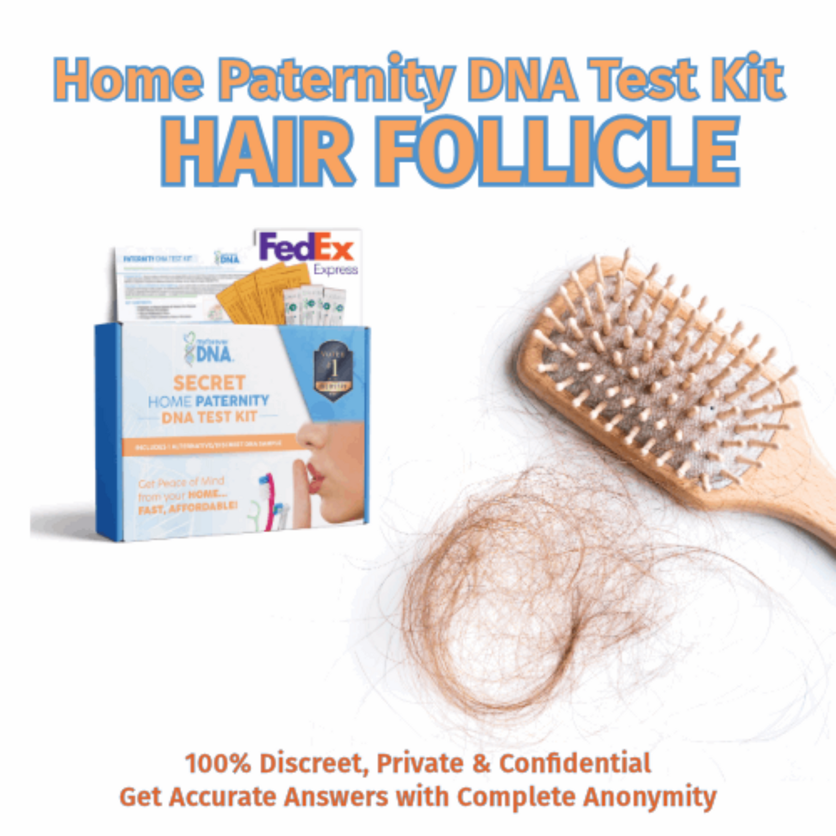 Hair Follicle Paternity DNA Test Kit | Discreet & Accurate Home Test